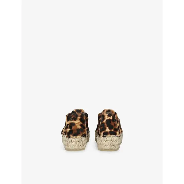 Manebí Leopard Leather Espadrilles