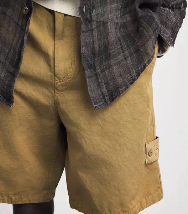 Stone Island Cotton-blend Cargo Shorts