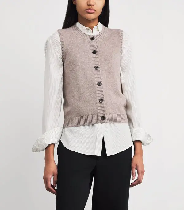 Harrods Cashmere-cotton Sweater Vest