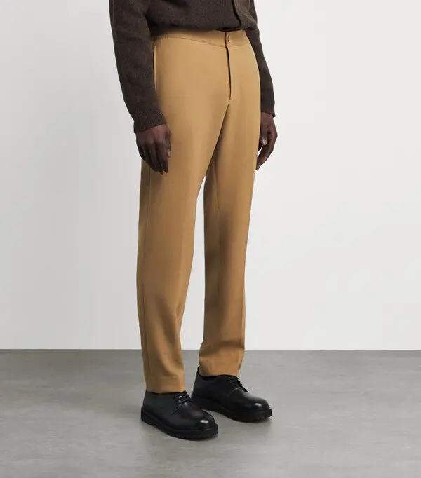 Sandro Stretch Jersey Trousers - Beige