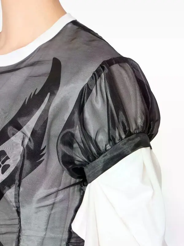 Kolor Puff-sleeve Graphic T-shirt