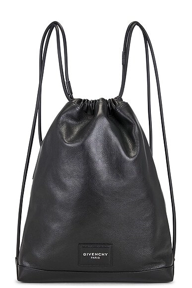 Givenchy Antigona Stamped Drawstring Backpack - Black