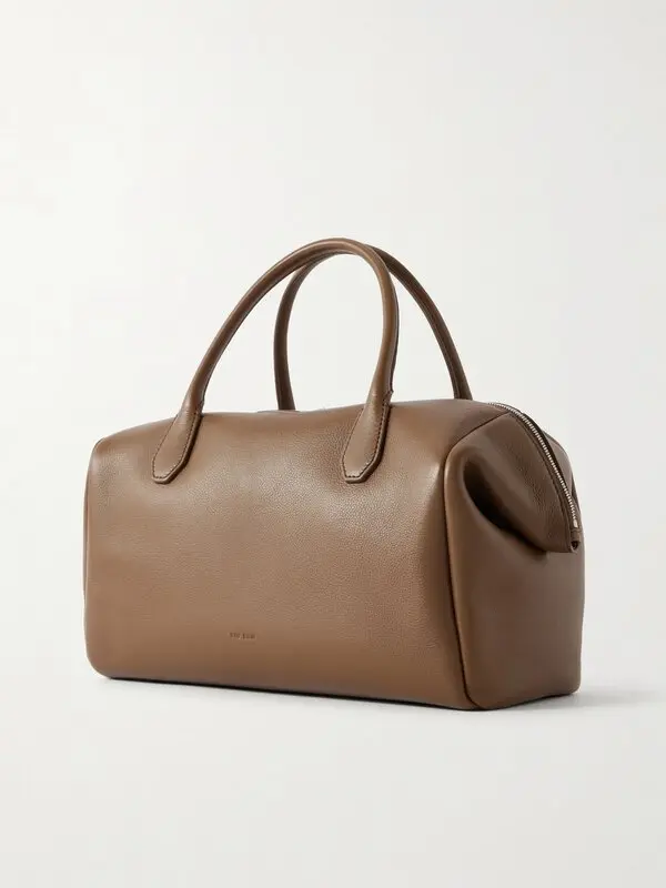 THE ROW Faye Textured Leather Tote - Brown