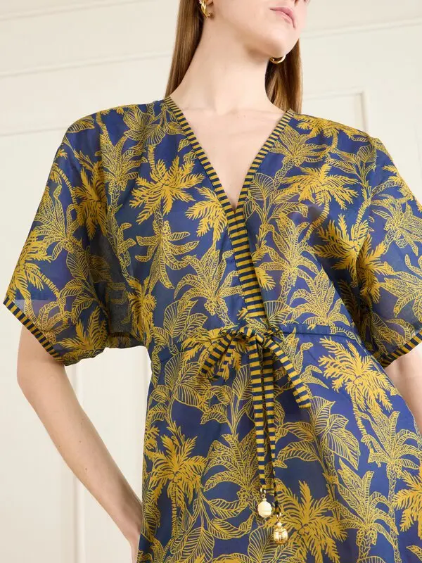 ERES Peninsule Printed Mini Dress - Blue