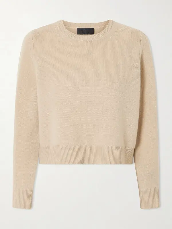 NILI LOTAN Venus Cropped Cashmere Sweater