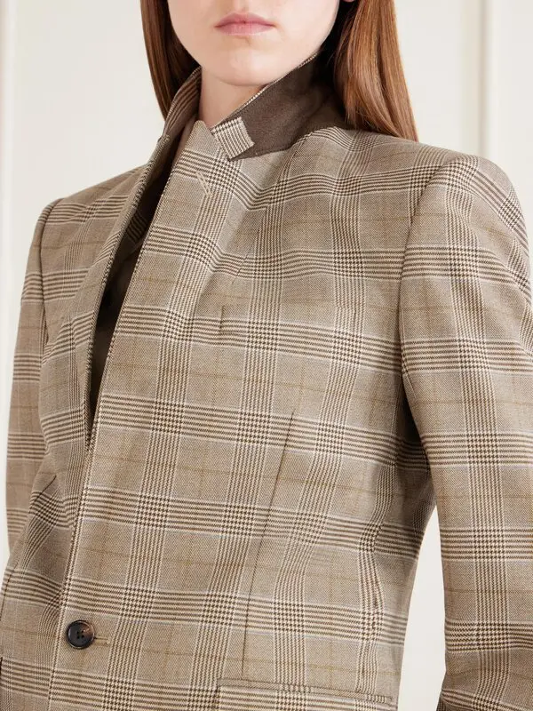 NILI LOTAN Anabel Prince Of Wales Checked Twill Blazer