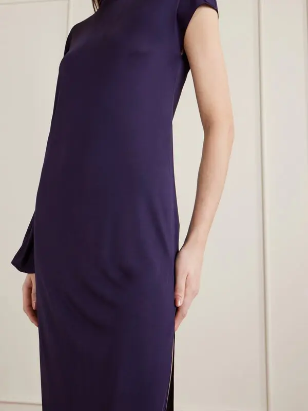 Galvan Roman Asymmetric Jersey Gown
