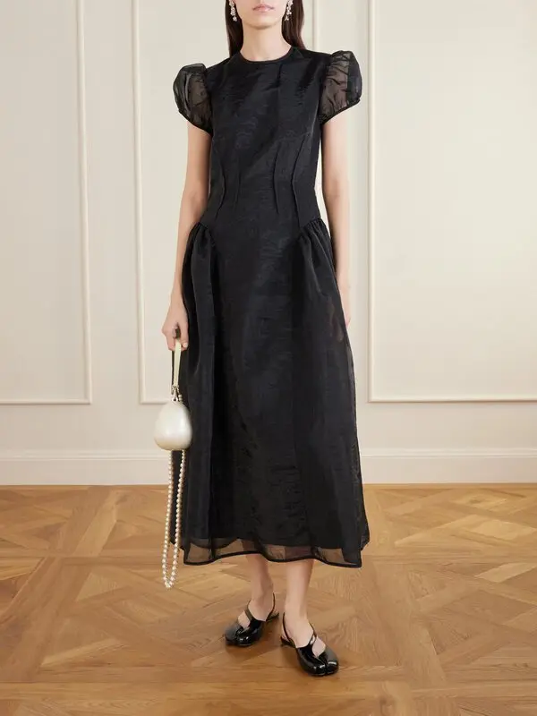Cecilie Bahnsen Cleopatra Organza Midi Dress