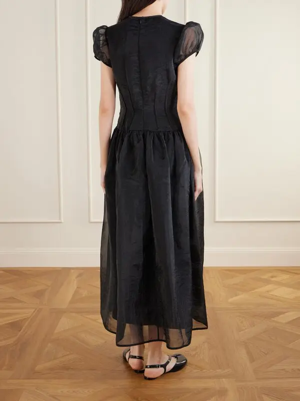 Cecilie Bahnsen Cleopatra Organza Midi Dress