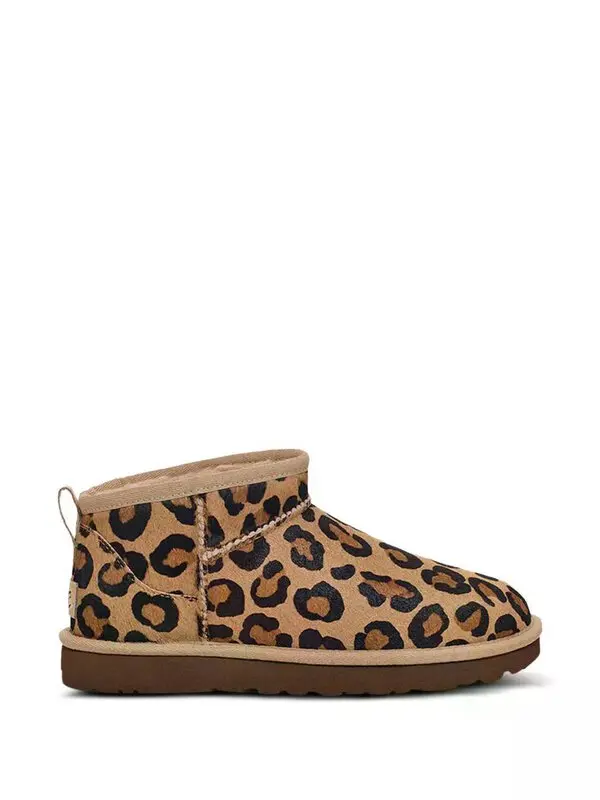 UGG Leopard Print Ankle Boots - Neutrals