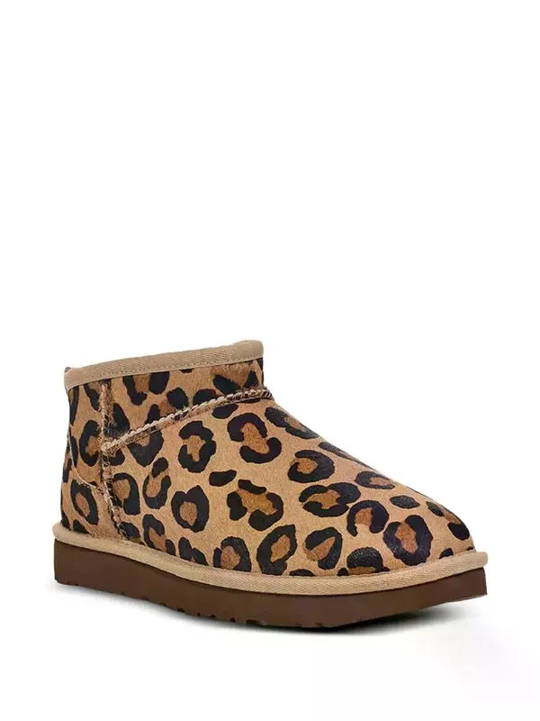 UGG Leopard Print Ankle Boots - Neutrals