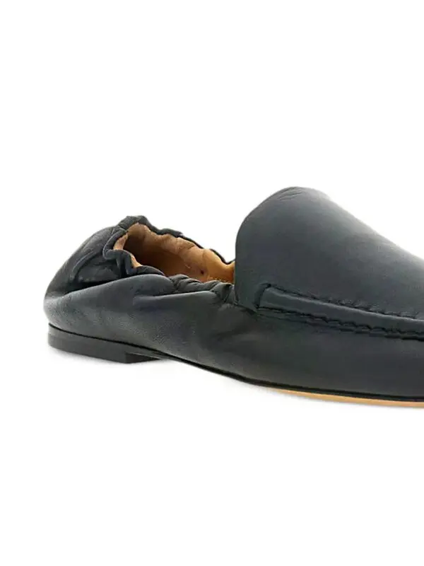 ODISSI Juno Gathered Loafers - Black