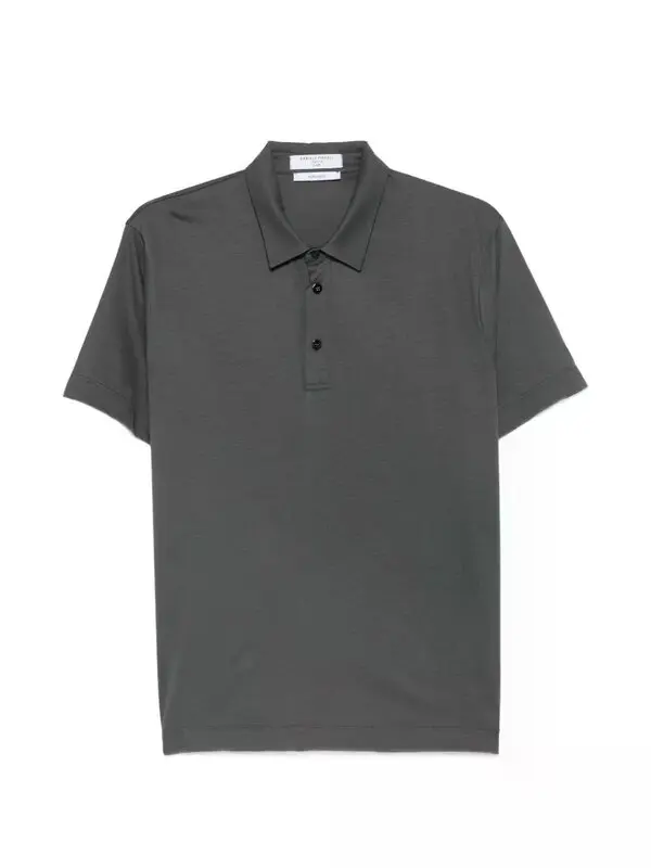 DANIELE FIESOLI Mercerized Polo Shirt - Grey