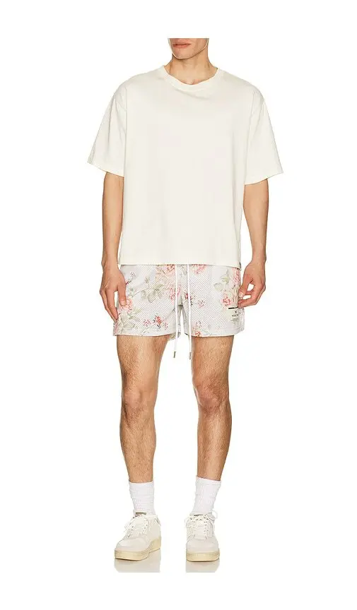 RYOKO RAIN Floral Print Mesh Shorts