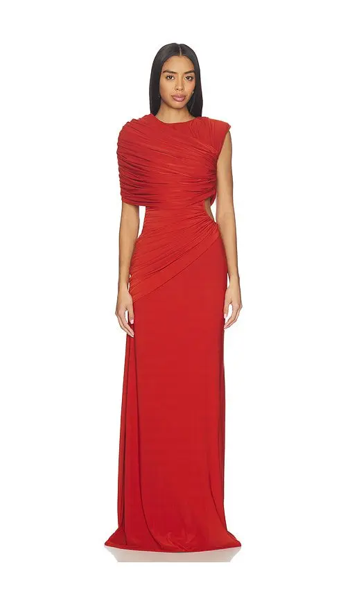DEME BY GABRIELLA The Lisette Dress - Brick
