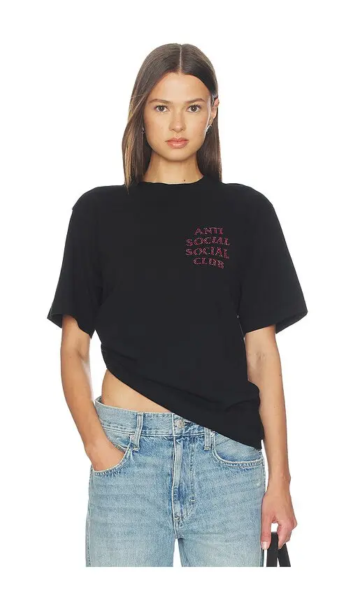 ANTI SOCIAL SOCIAL CLUB Rhinestone Mind Games T-shirt