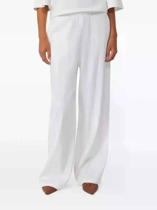 Max Mara Elasticated Waist Trousers - White
