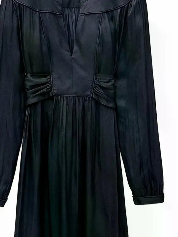 Ba&sh Gathered V-neck Maxi Dress