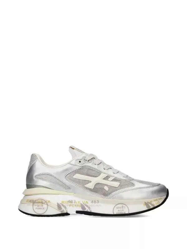 Premiata Mesh Panelled Lace-up Sneakers - Silver