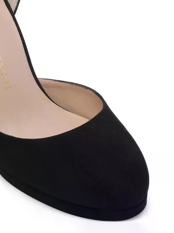 STUART WEITZMAN Babette Round Toe Buckle Pumps