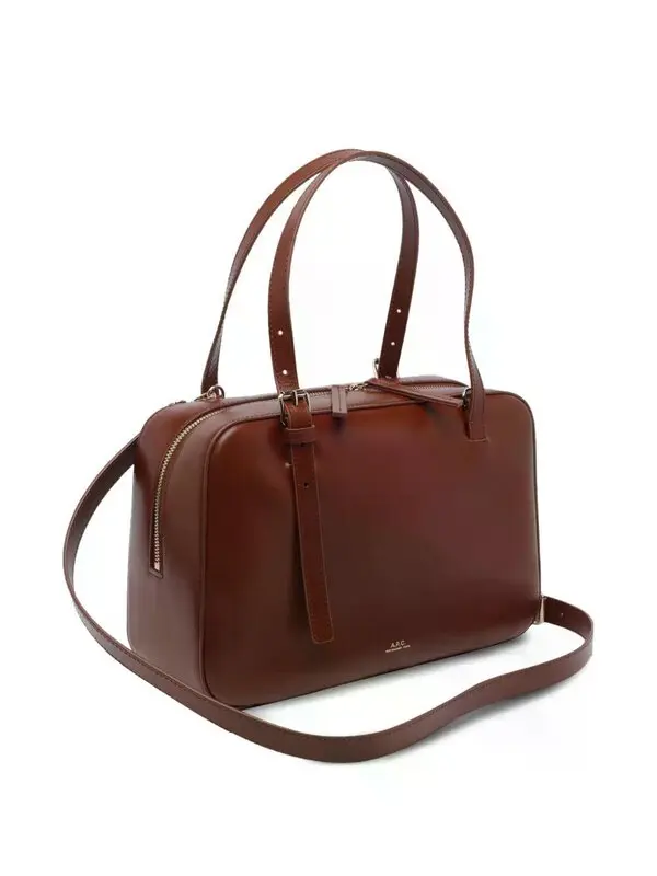A.p.c. Virginnie Box Zip Shoulder Bag - Brown