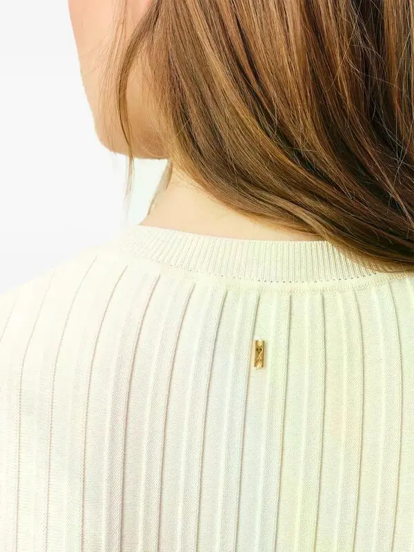 AMI Paris Knit Mini Godet Dress