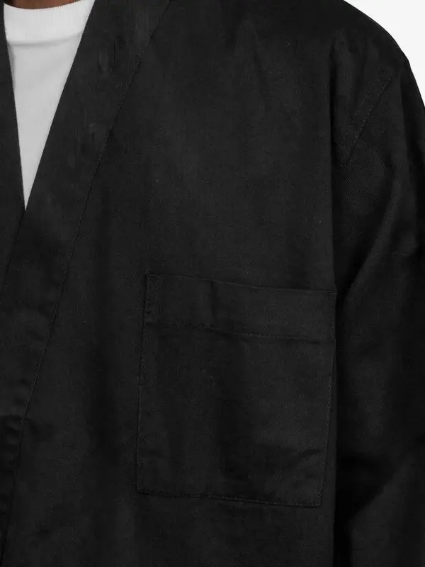 Universal Works Wrap-front Kimono - Black