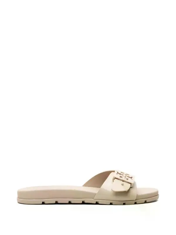 Tory Burch Mellow Buckle Slides - Neutrals