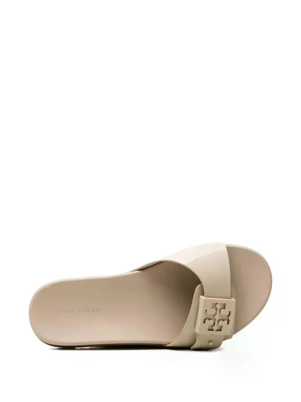 Tory Burch Mellow Buckle Slides - Neutrals