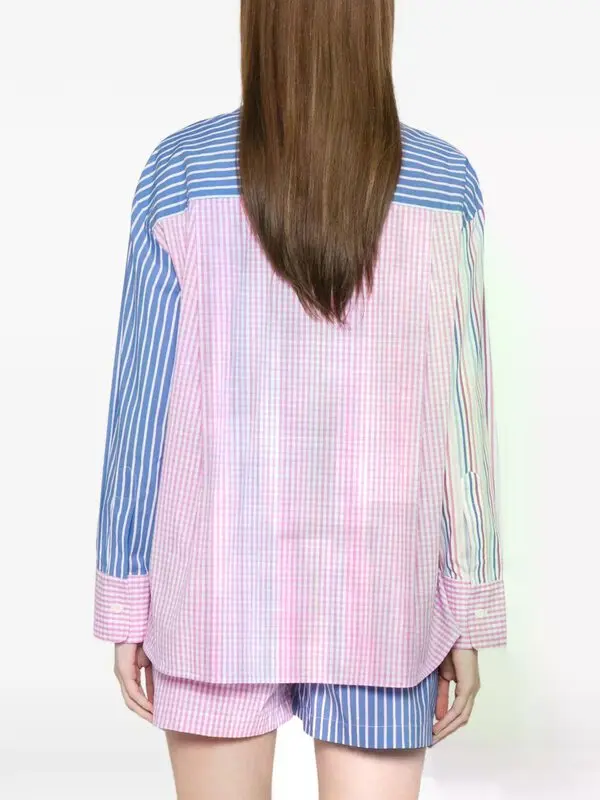 SUSANNA BLU Striped Embroidered Shirt