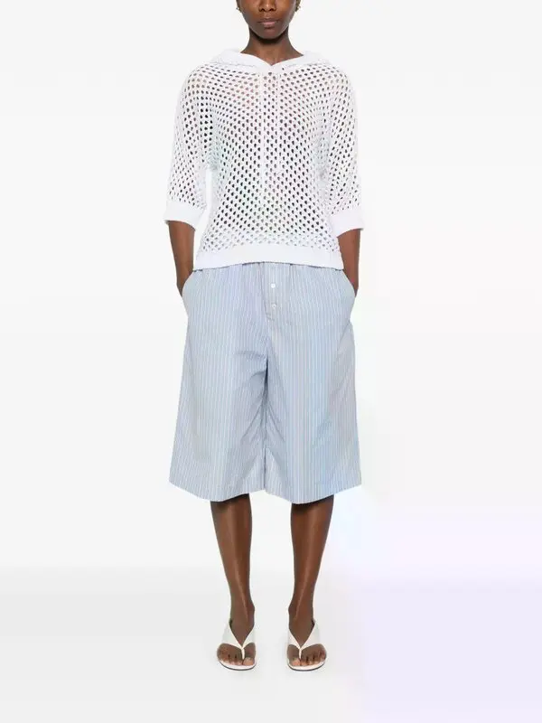 BELLEROSE Striped Button-up Shorts