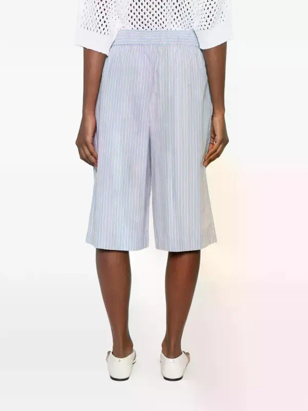 BELLEROSE Striped Button-up Shorts