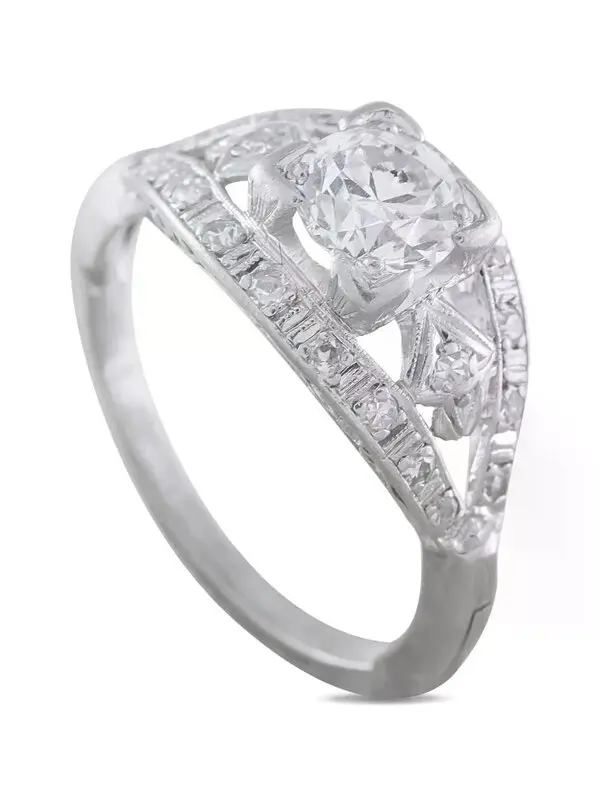 LB EXCLUSIVE 18k White Gold Diamond Ring - Silver