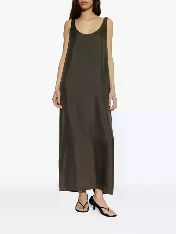 RÓHE Scoop-neck Sleeveless Maxi Dress - Green