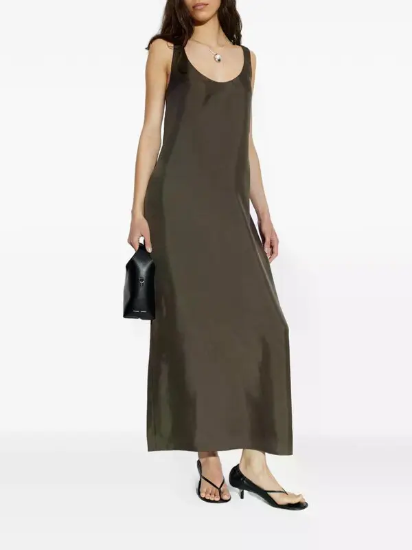 RÓHE Scoop-neck Sleeveless Maxi Dress - Green