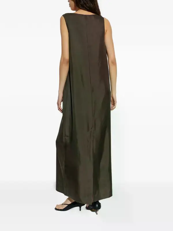 RÓHE Scoop-neck Sleeveless Maxi Dress - Green