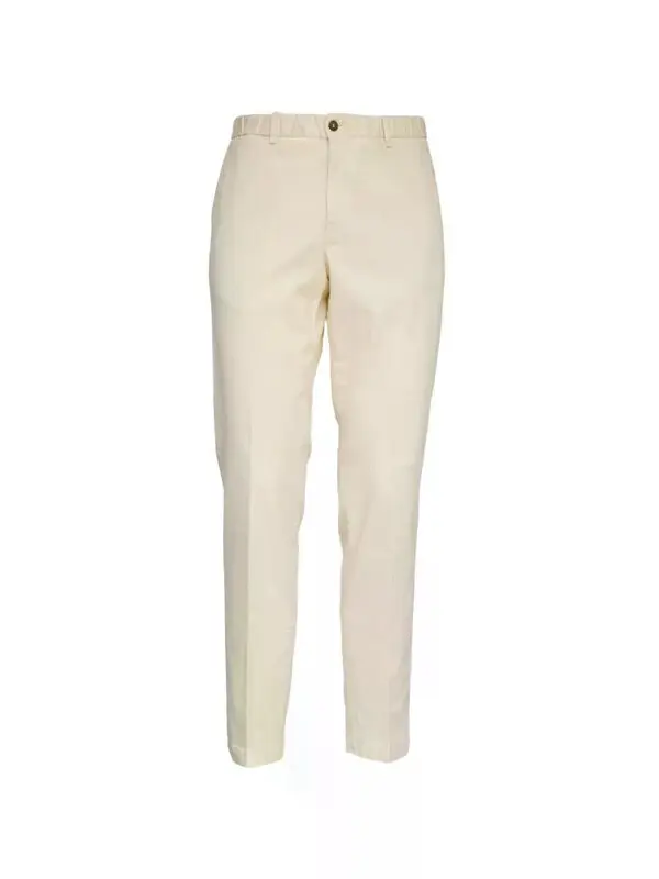 BRIGLIA 1949 Elasticated-waist Oxford Cotton Trousers