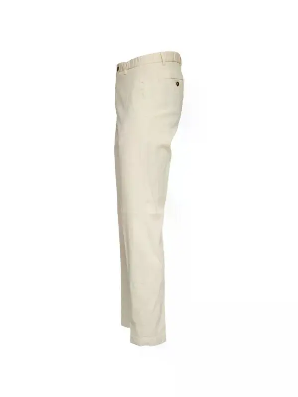 BRIGLIA 1949 Elasticated-waist Oxford Cotton Trousers