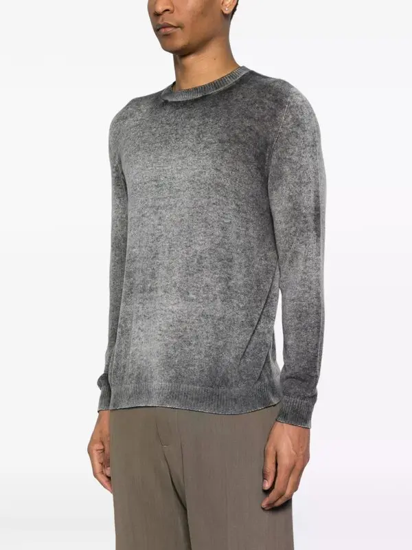 Avant Toi Crew Neck Sweater With Gradient Effect