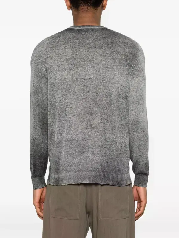 Avant Toi Crew Neck Sweater With Gradient Effect