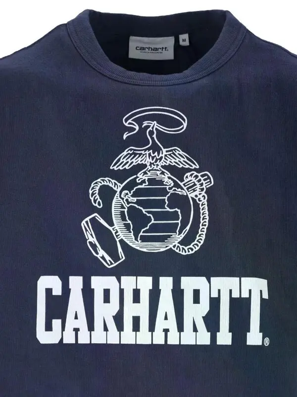 Carhartt Work In Progress Graphic Print Sweatshirt - Blue