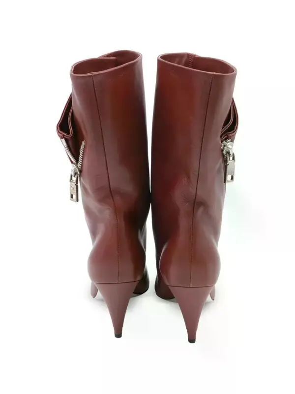 Givenchy Zip Detail Pointed Leather Boots