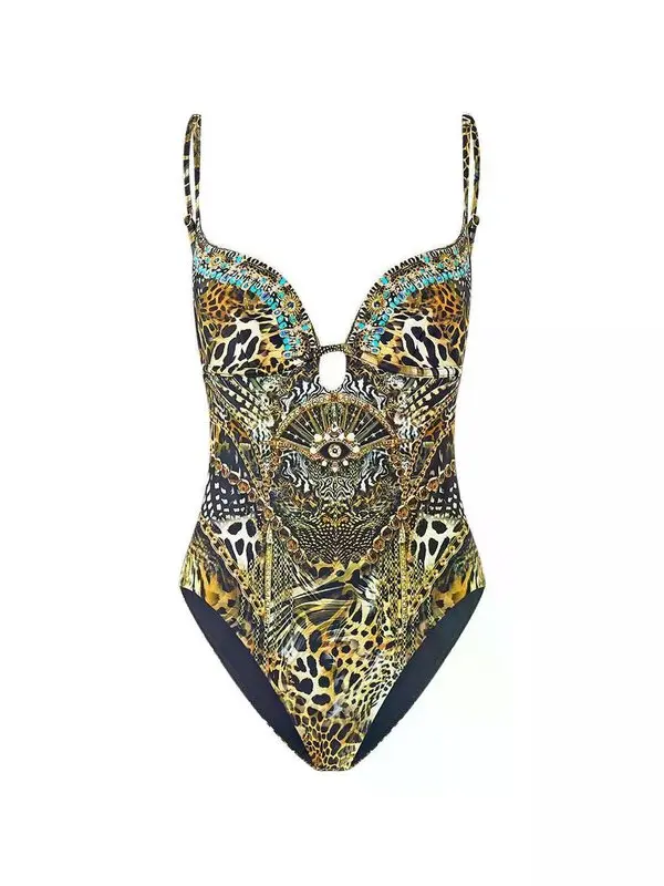 Camilla Feline Folklore Swimsuit - Black