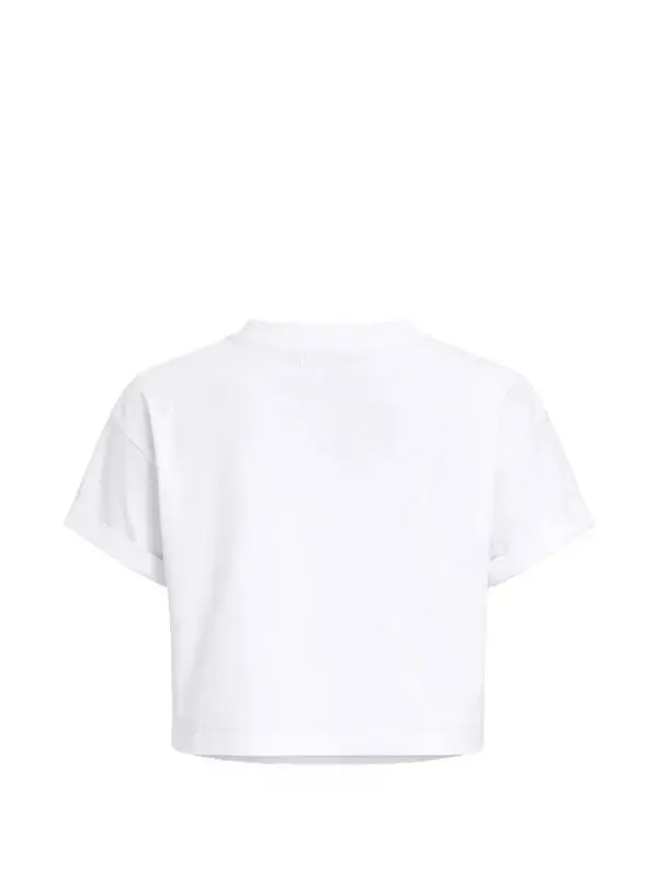 TWINSET Embroidered Cropped T-shirt