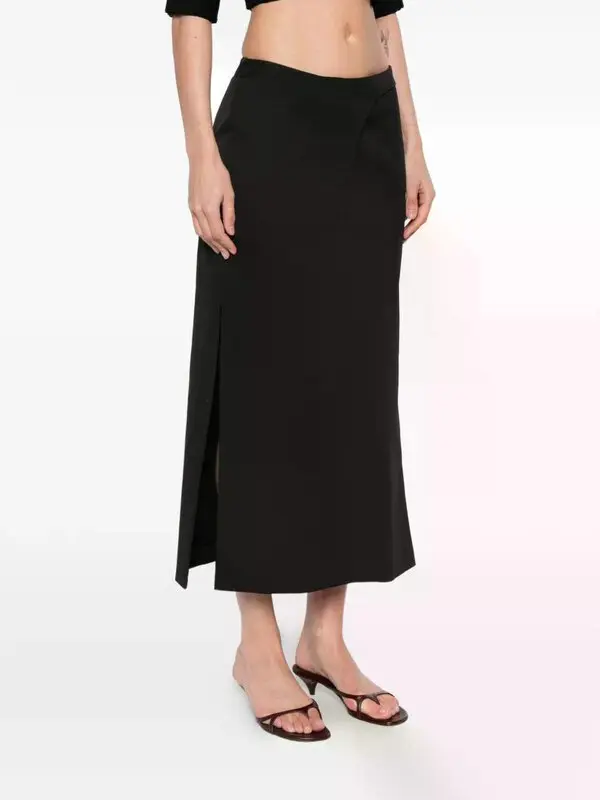 Sportmax Spsvelo Slit Midi Skirt