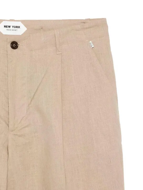 NEW YORK RESIDENT Andrew Pleated Trousers - Neutrals