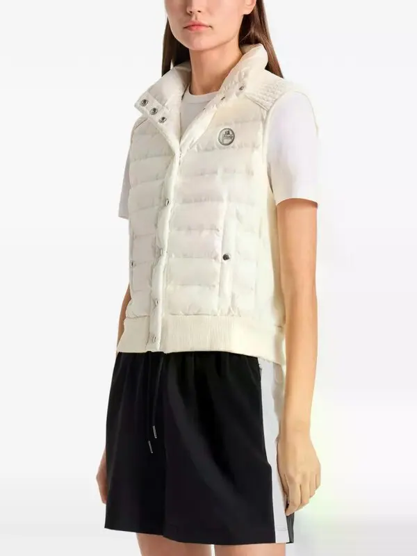Fusalp Quilted Gilet With Smocked Detail - Neutrals
