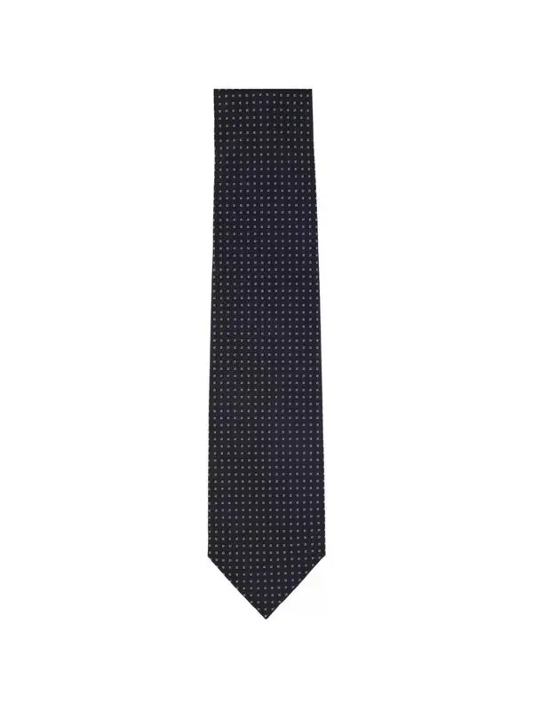 BARBA NAPOLI Patterned Tie - Blue