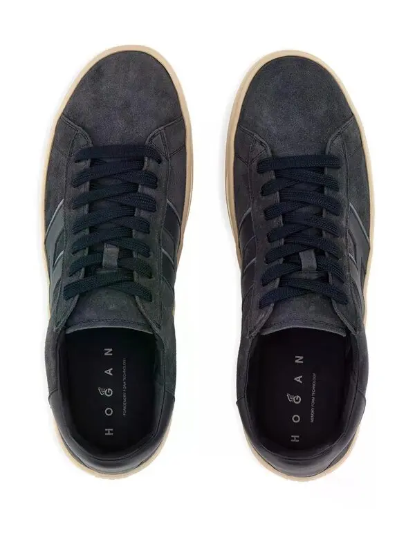Hogan H" Logo Lace-up Sneakers - Blue