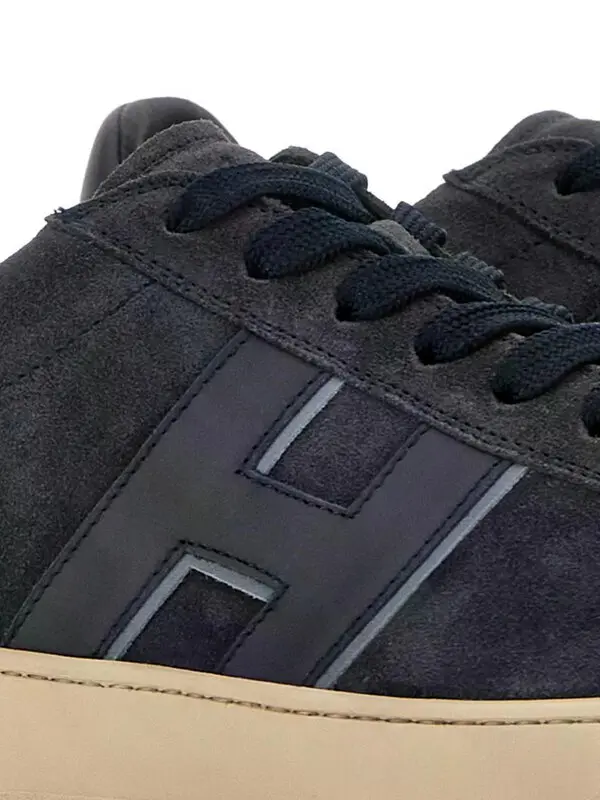 Hogan H" Logo Lace-up Sneakers - Blue